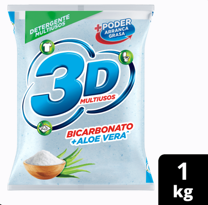 Detergente En Polvo Multiusos Bicarbonato 3D a domicilio - Bogotá, Colombia Detergente En Polvo Multiusos Bicarbonato 3D a domicilio - Bogotá, Colombia